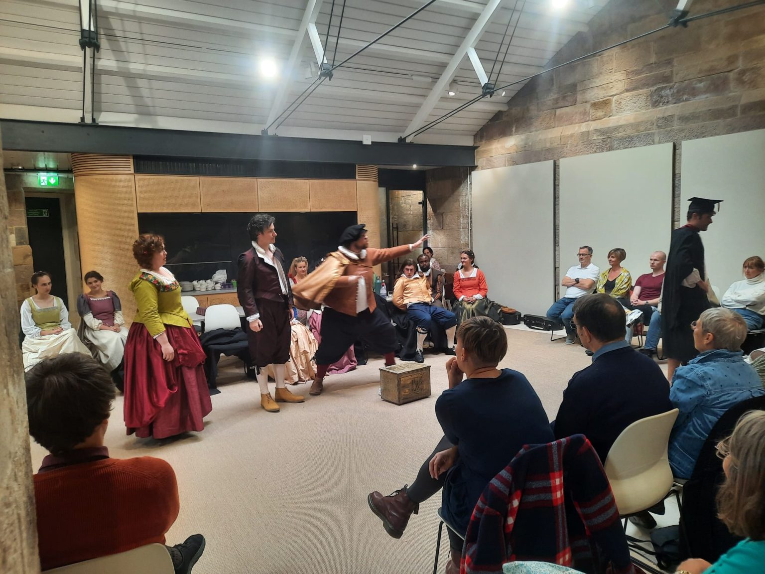 Dress Rehearsal at Lancaster Castle | Shakespeare and his Sisters